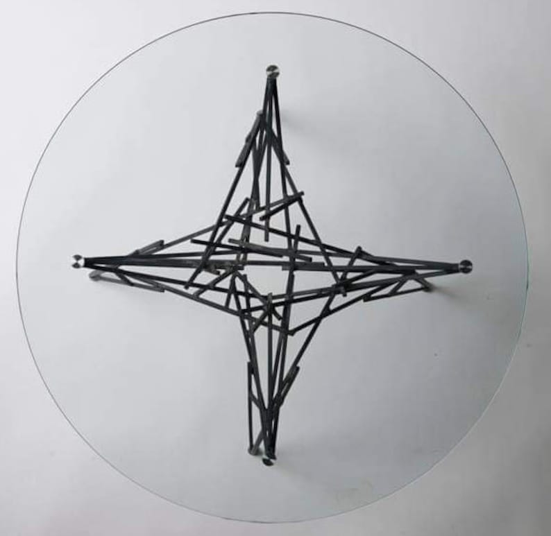 Small Round Glass Dining Table, Handmade, Own Design You Will Not Find ...