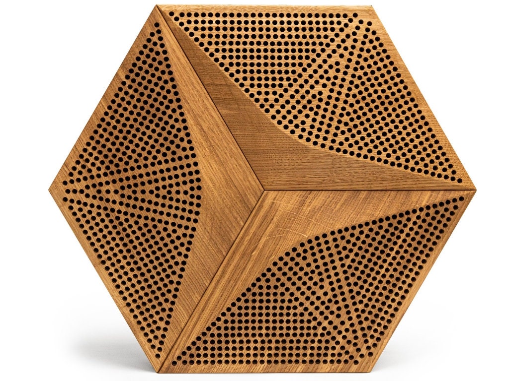 Wood Acoustic Panel Sound Diffuser Slat Wall Home Aesthetic Room Decor ...