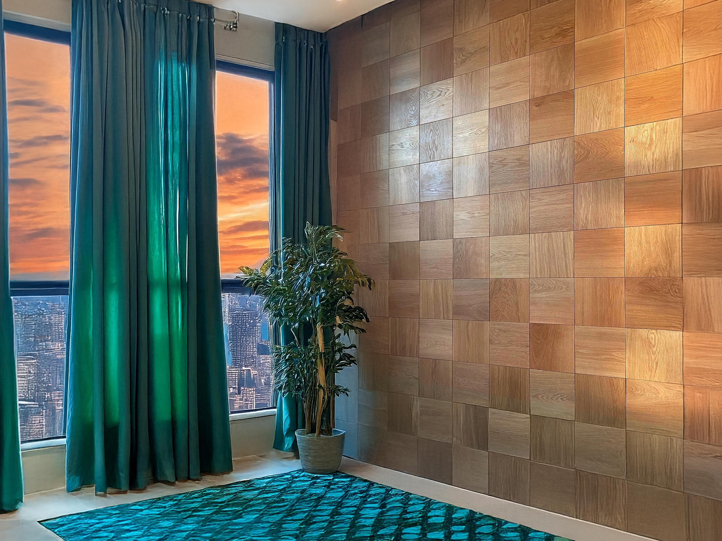 Geometric Wood Wall Panels, Modern Accent Wall Decor - Etsy