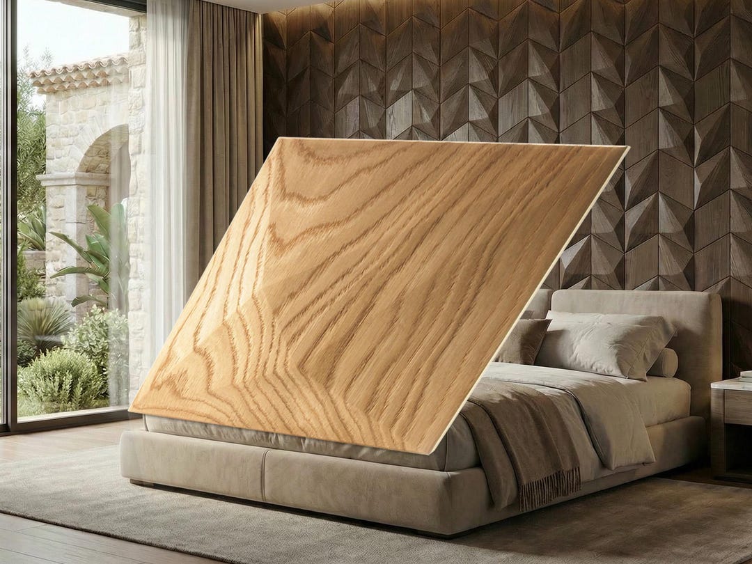 SINGLE 3D Wooden Wall Panel, Textured Tile, Acoustic Accent Decor ...
