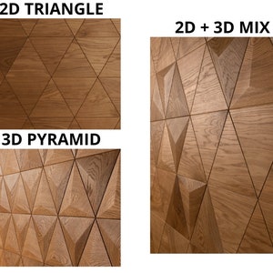 2D 3D Wooden Wall Decor Wall Panels Home Decor Wood Wall Panel Modern ...