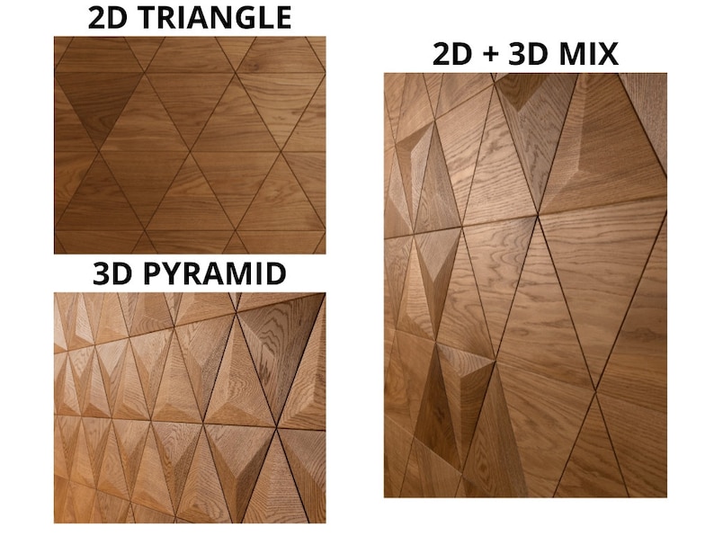 2D 3D Wooden Wall Decor Wall Panels Home Decor Wood Wall Panel Modern ...