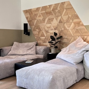 2D Wooden Wall Decor Wall Panels Modern Wood Wall Paneling Wood Panel ...