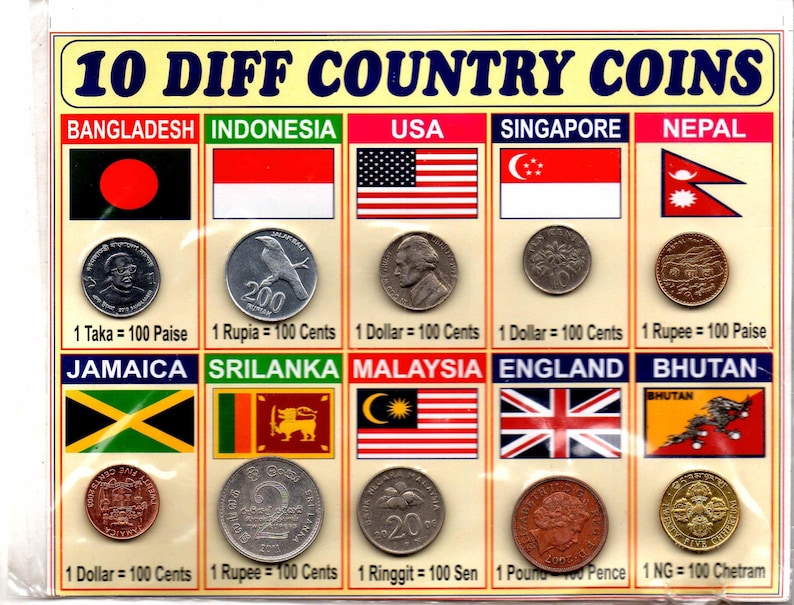 Lot 50 PCS Different Foreign World Coins From 50 Countries Rare ...