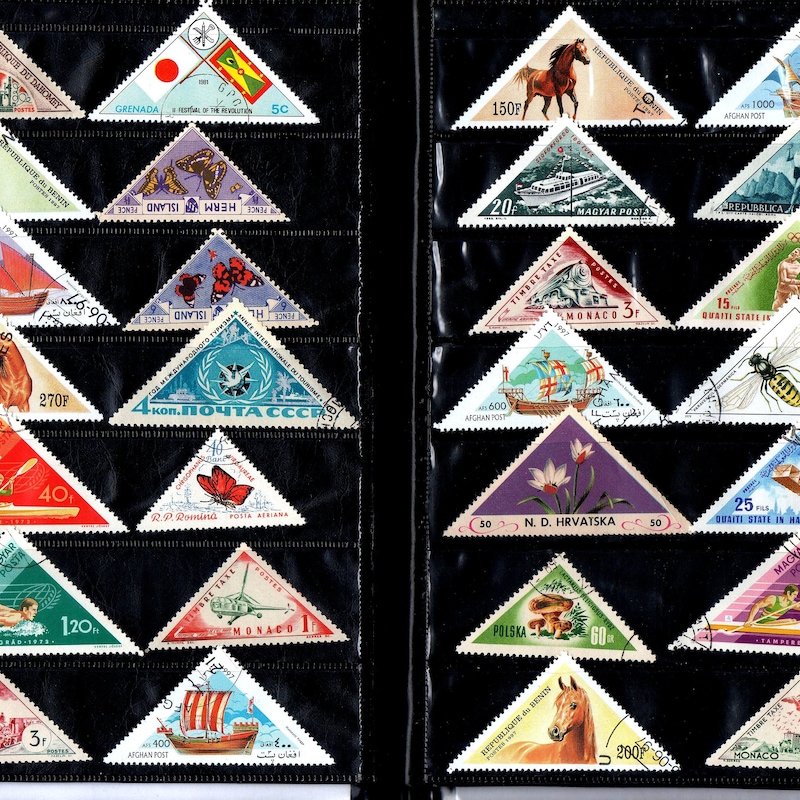 Triangle Stamp - Etsy