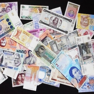 Lot 60 PCS Different World Banknotes From 60 Countries Bundle Original ...
