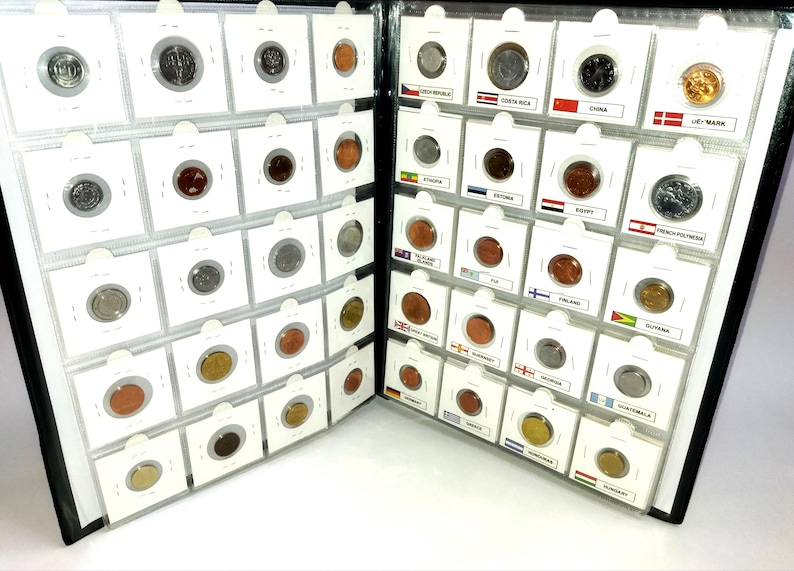 100 Coins From 100 Countries World Coin Collection Lot With Album ...