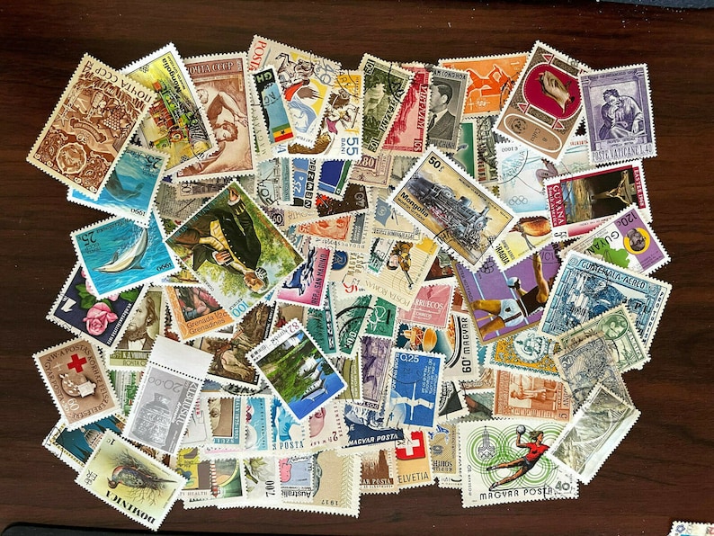 1000 Different World Stamps From Foreign Countries Rare Collection Pack ...
