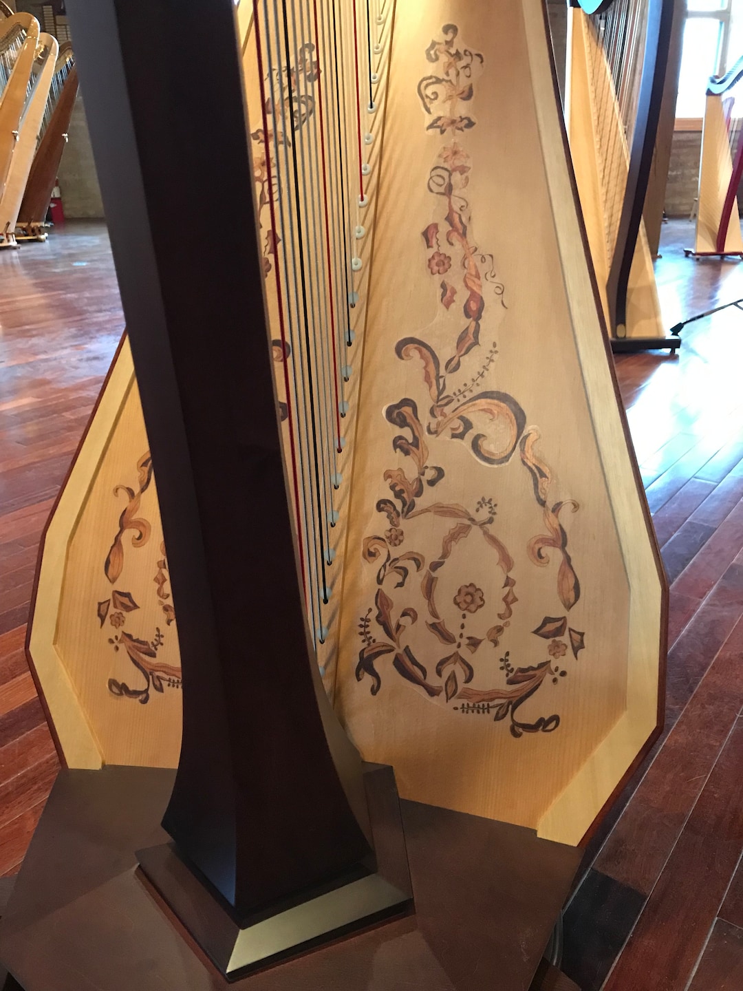 Tradition Harp Decal: Hand-painted Watercolor Vinyl Cling - Etsy