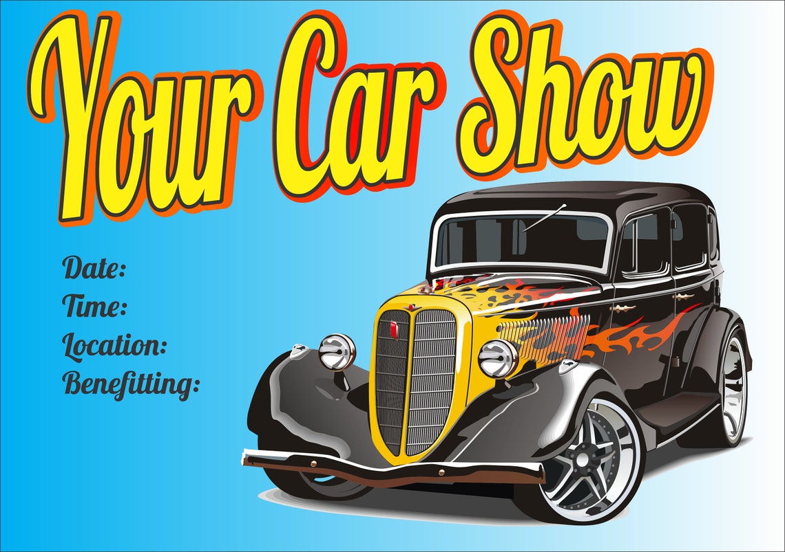 Car Show Magnetic Dash Plaque - Full Color - Pack of 25 - Etsy