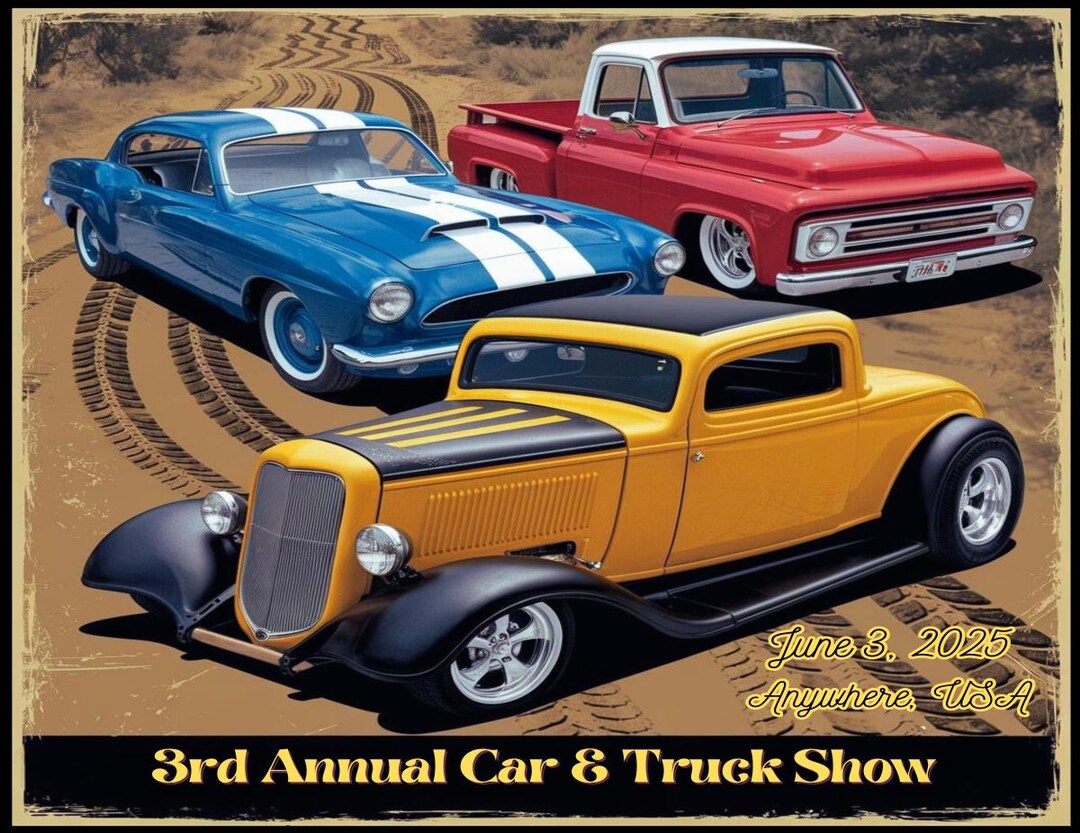 Car Show Magnetic Dash Plaque - Full Color/pack of 25 - Etsy