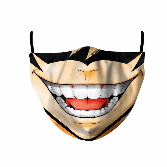 Anime My Hero Academia Katsuki Bakugo Face Mask Filter Pocket | Etsy