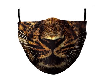 Cheetah Face Mask | Etsy