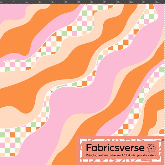 Checkerboard Check Fabric Printed Fabric Recycled Spandex 4 - Etsy