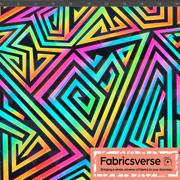 Trippy Fabric - Etsy