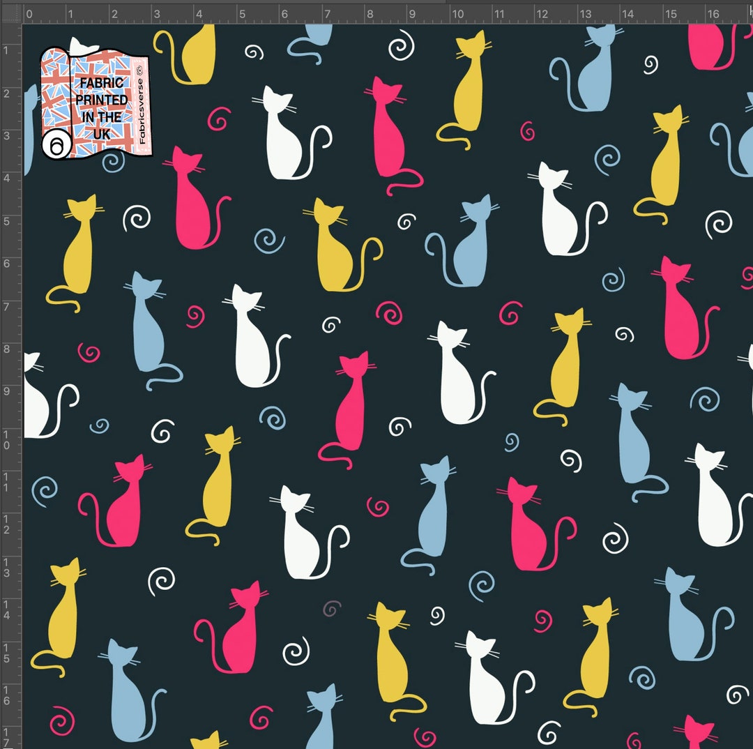 Cartoon Cute Printed Fabric Recycled Spandex 4 Way Stretch - Etsy