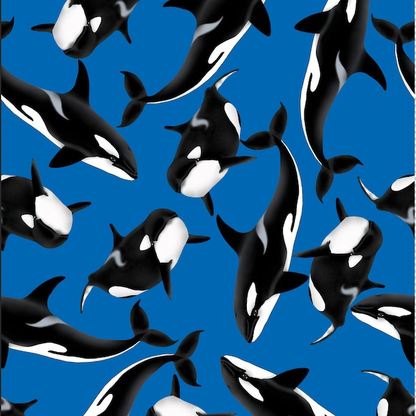 Whale Fabric - Etsy UK