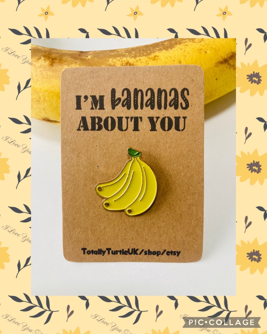 Bunch of Bananas Enamel Pin Badge Cute Gift - Etsy