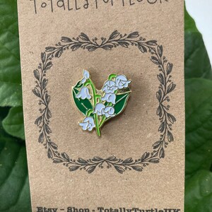 Lily Enamel Pin Badge. Pretty Little Pin Gift - Etsy