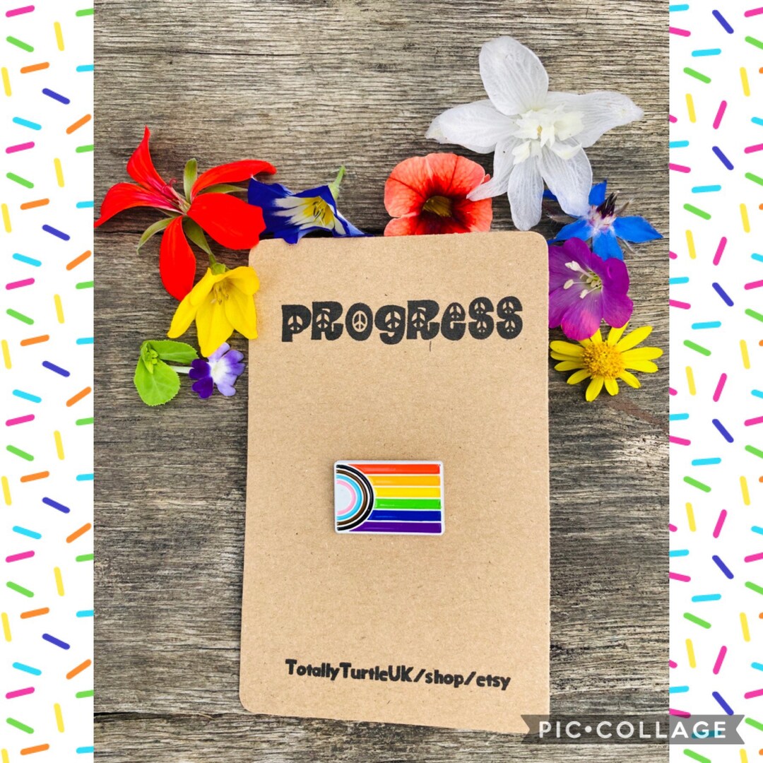 Progress Pride Pin Badge - Etsy