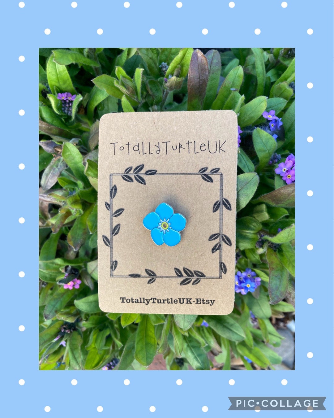 Forget Me Not Enamel Pin Badge in Memory Remembrance Bereavement Pin ...
