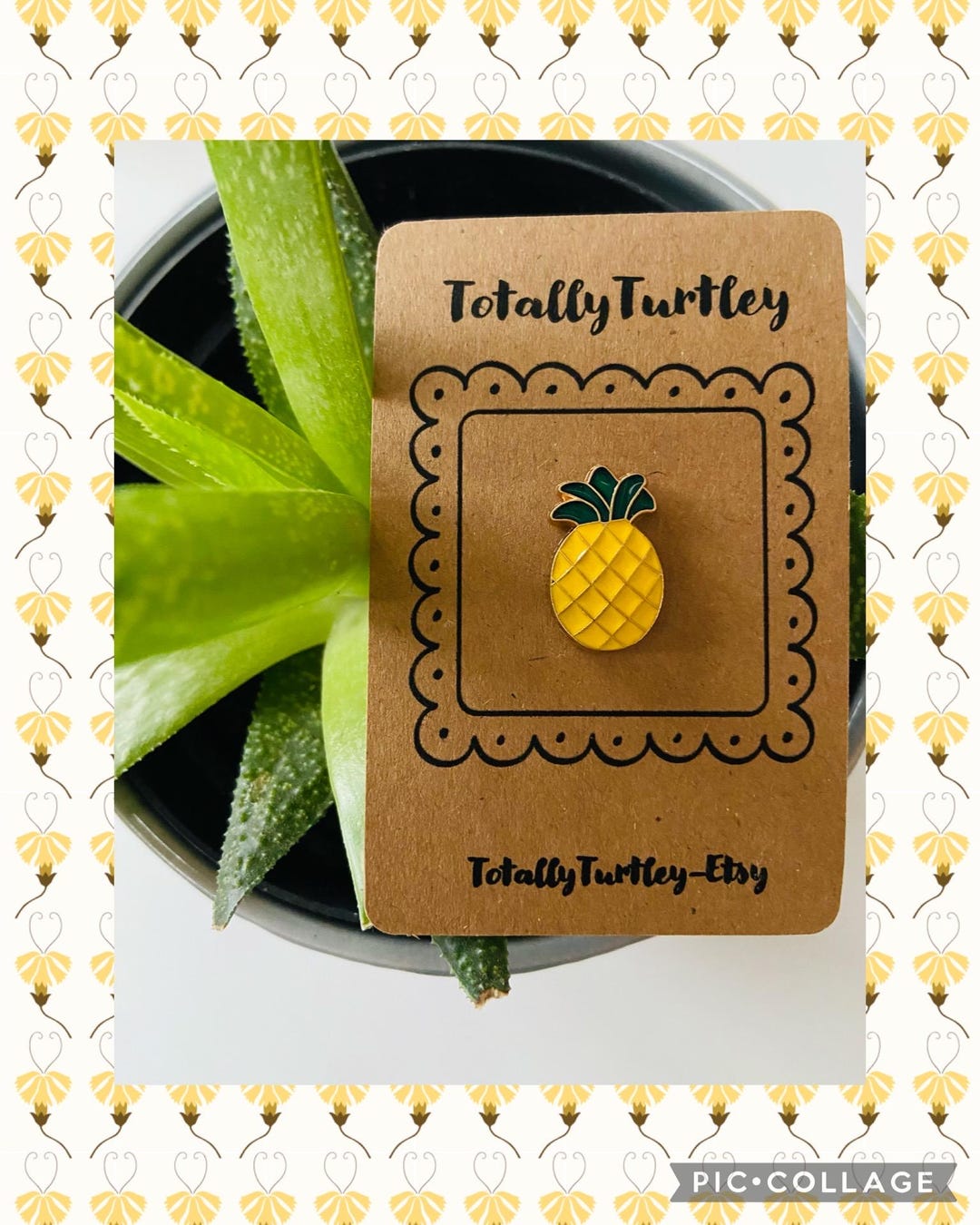 Pineapple Enamel Pin Positivity Gift Fruity Friend Pin Badge - Etsy