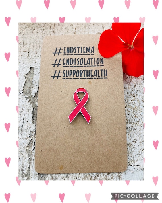 Awareness Red Ribbon Enamel Pin Badge - Etsy
