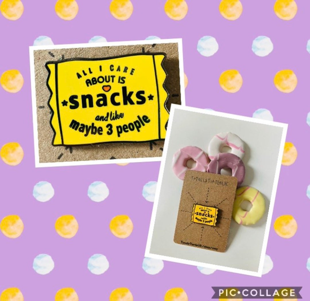 Snack Goals Enamel Pin Badge Perfect for Snack Loving Friend or Loved ...