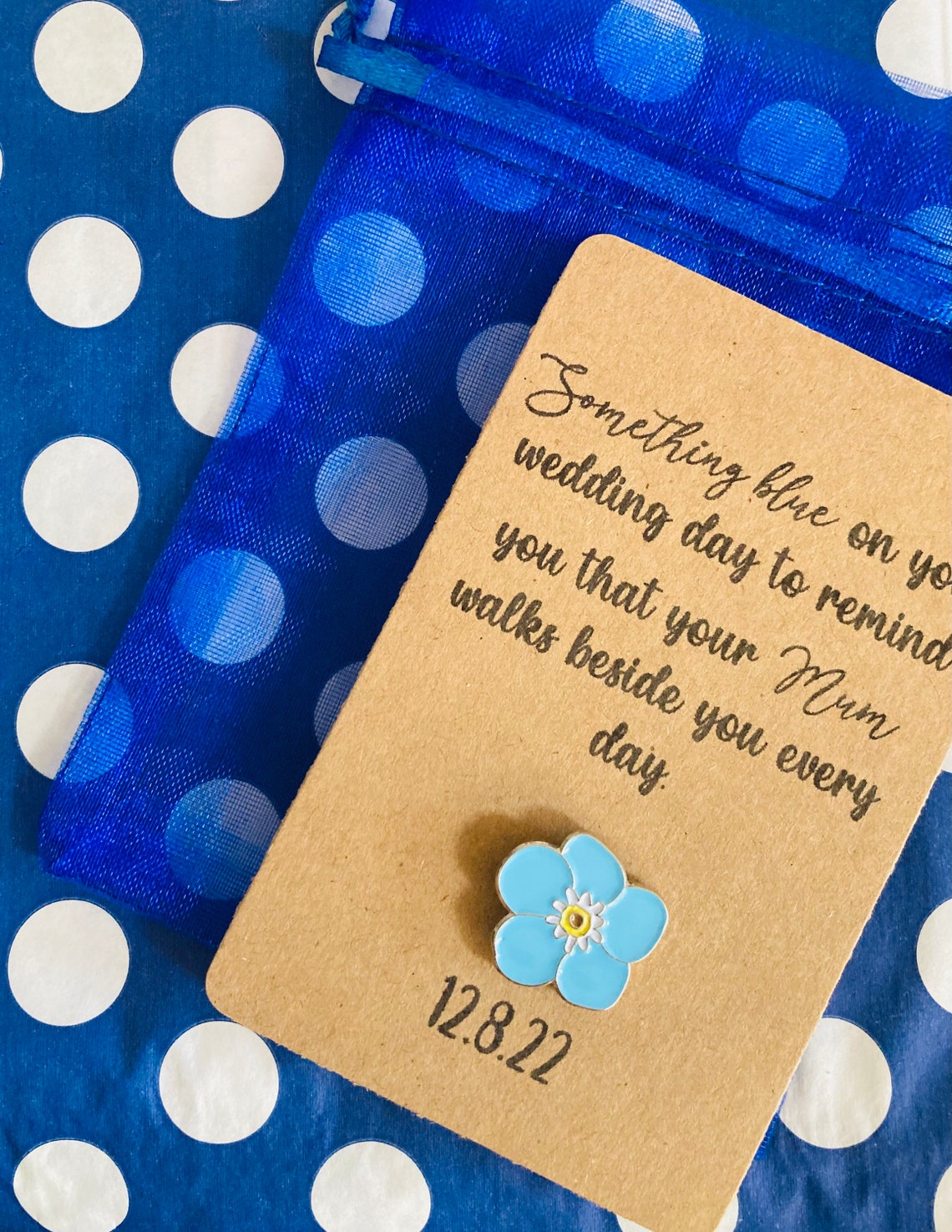 Something Blue Forget Me Not Enamel Pin Lapel Pin Bouquet Pin Wedding ...