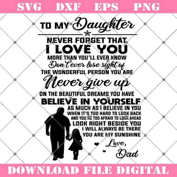 Daughter Quotes Svg - Etsy