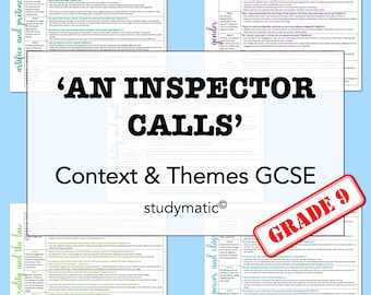 An Inspector Calls Plot Timeline English Literature Revision Digital Download - Etsy UK