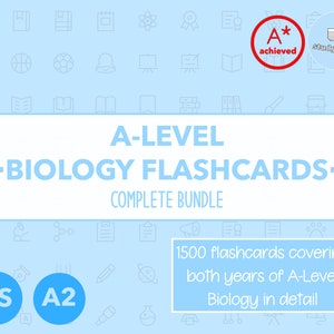 A-level Biology Bundle: FLASHCARDS COMPLETE BUNDLE - Etsy