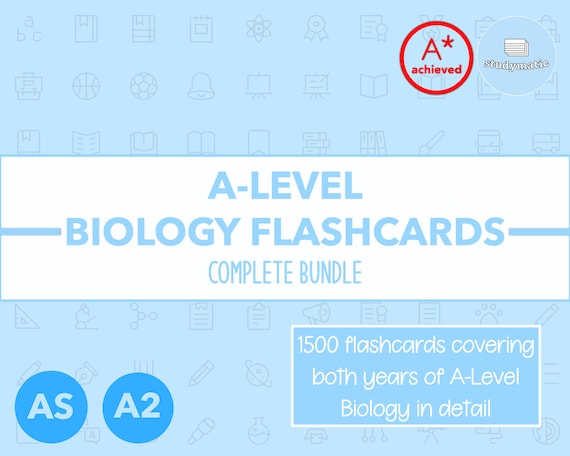 A-level Biology Bundle: FLASHCARDS COMPLETE BUNDLE | Etsy