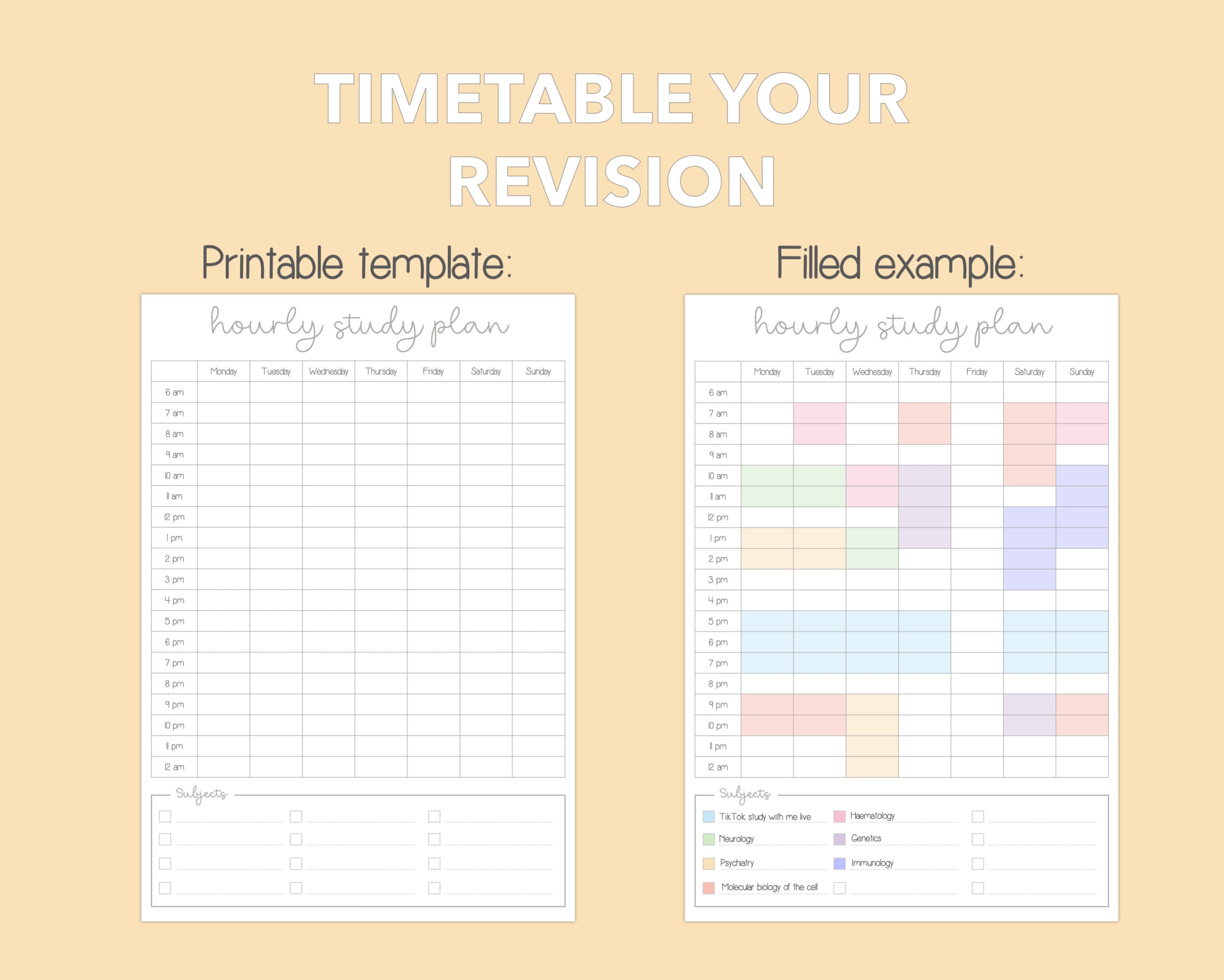 STUDENT PRINTABLE PLANNER 2021 | Instant Download | Digital Planner for ...