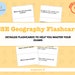 GCSE Geography Flashcards | GRADE 9 - Etsy UK