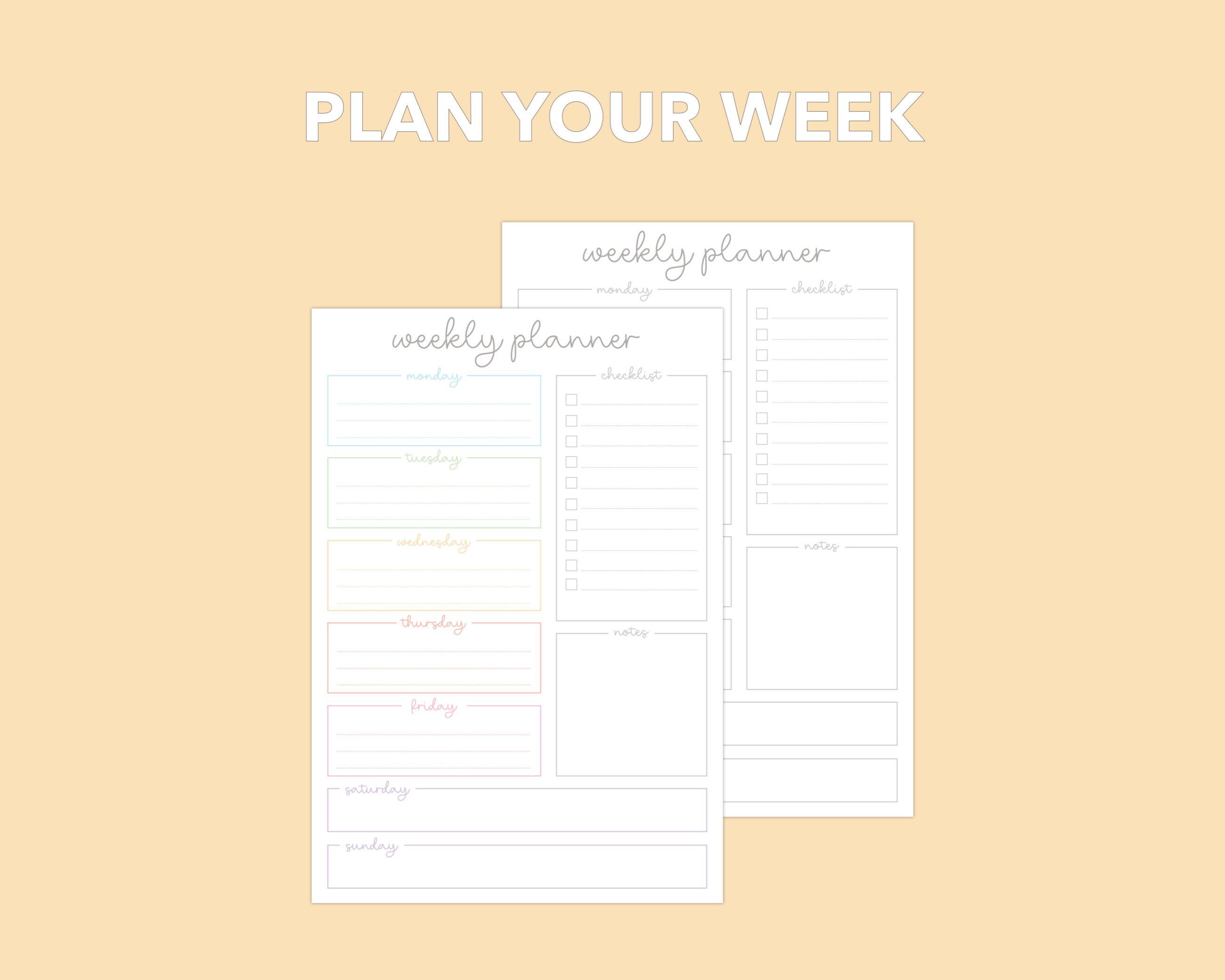 STUDENT PRINTABLE PLANNER 2021 | Instant Download | Digital Planner for ...