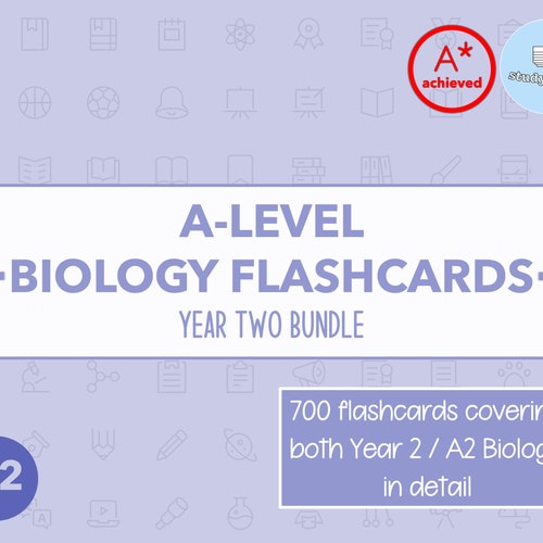 A-level Biology Bundle: FLASHCARDS COMPLETE BUNDLE | Etsy