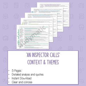 GCSE English Literature: 'an Inspector Calls' COMPLETE BUNDLE ...