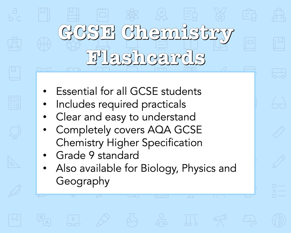 Gcse Chemistry Flashcards Pdf at Amy Whitehurst blog