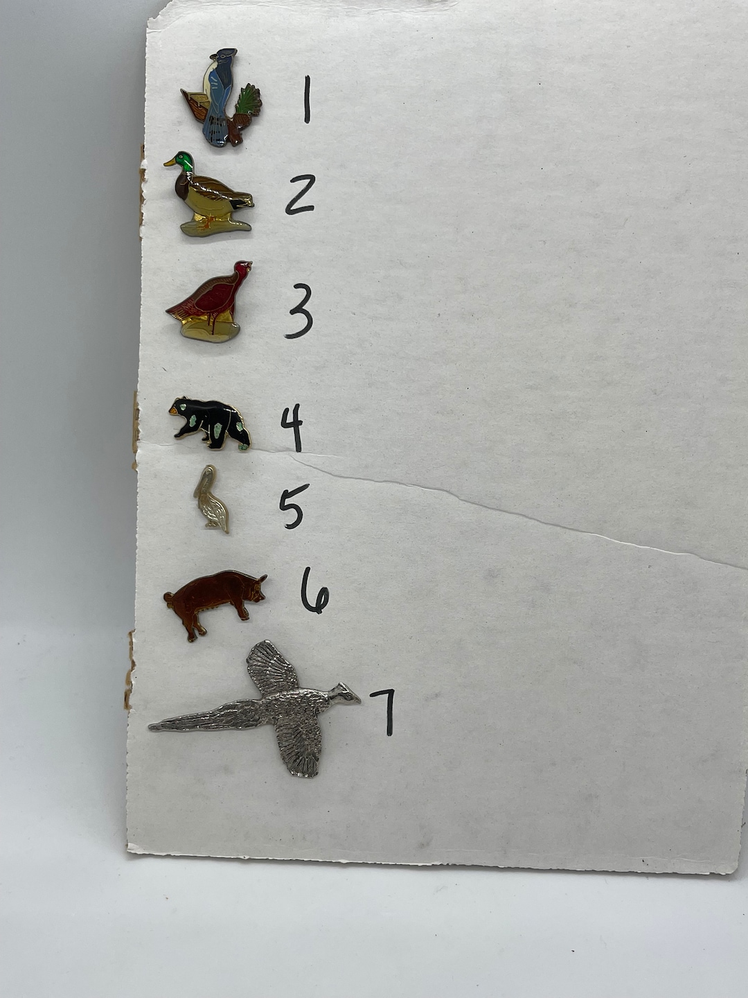 Vintage Hat Pins Animals ~ Birds, Bear,pig,pelican - Etsy