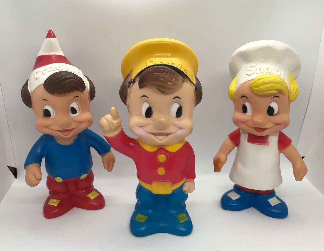 Vintage Kellogg's Snap Crackle and Pop! Vinyl Rubber Figures - Etsy