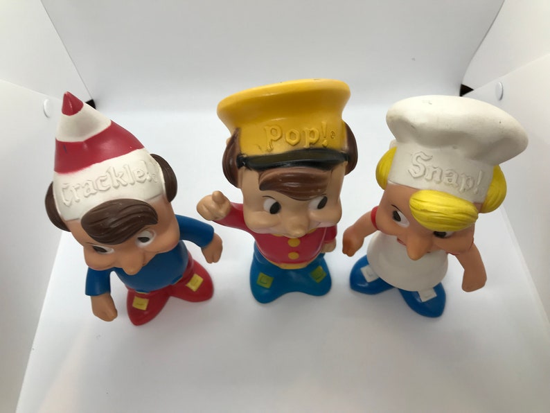 Vintage Kellogg's Snap Crackle and Pop! Vinyl Rubber Figures - Etsy