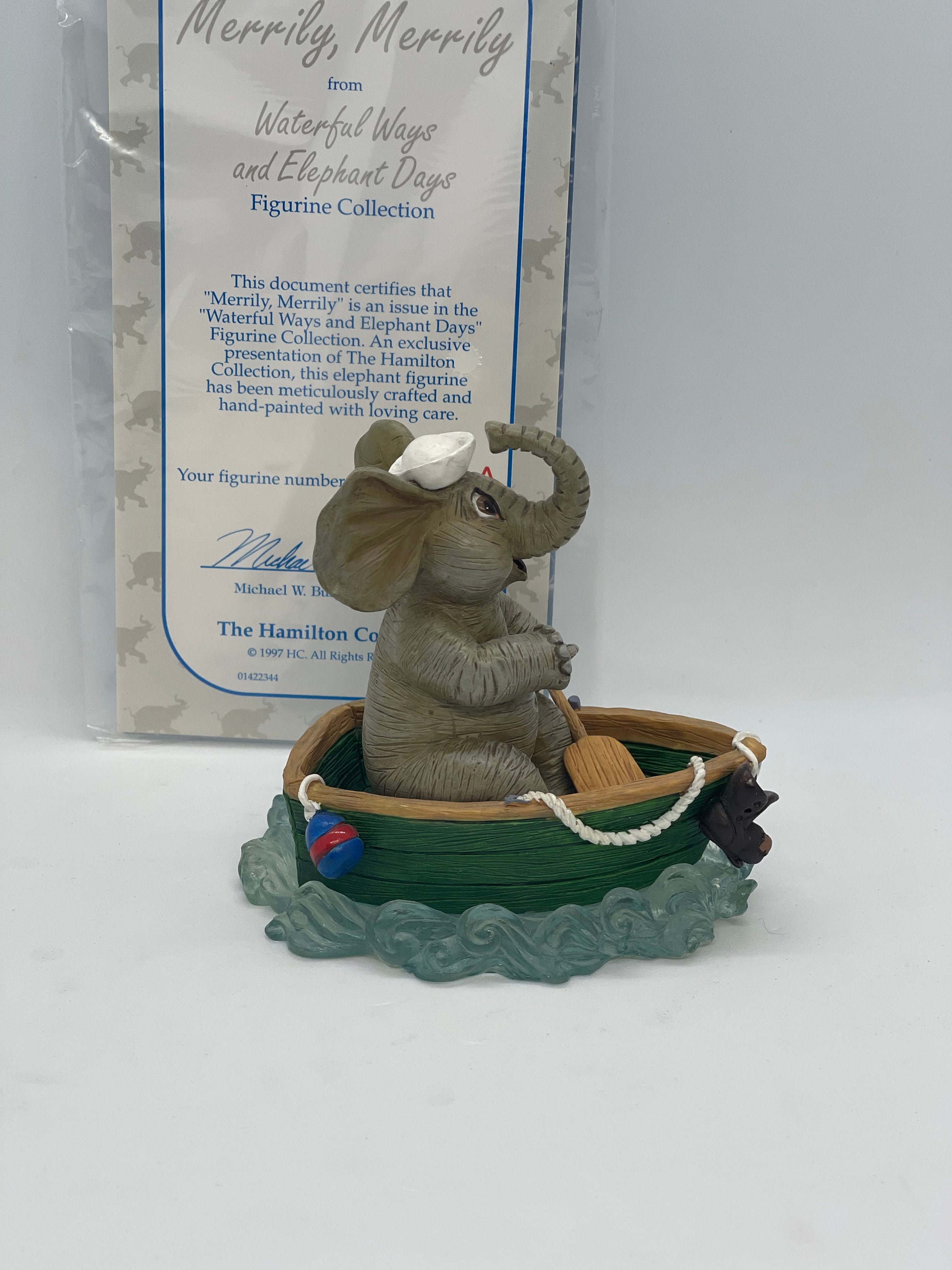 Vintage Hamilton Collection Elephant Days ~ Merrily, Merrily - Etsy