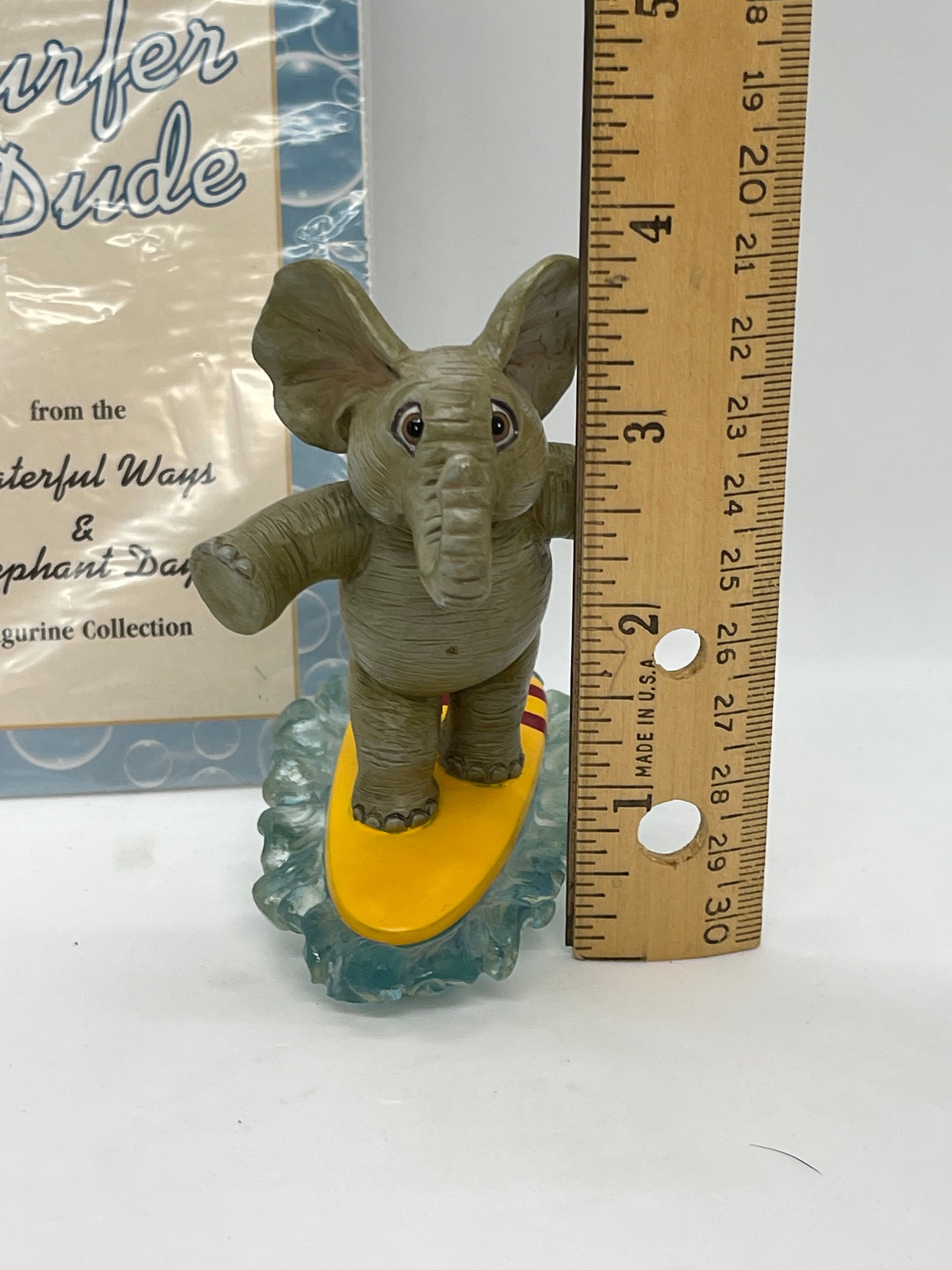 Vintage Hamilton Collection Elephant Days ~ Surfer Dude - Etsy