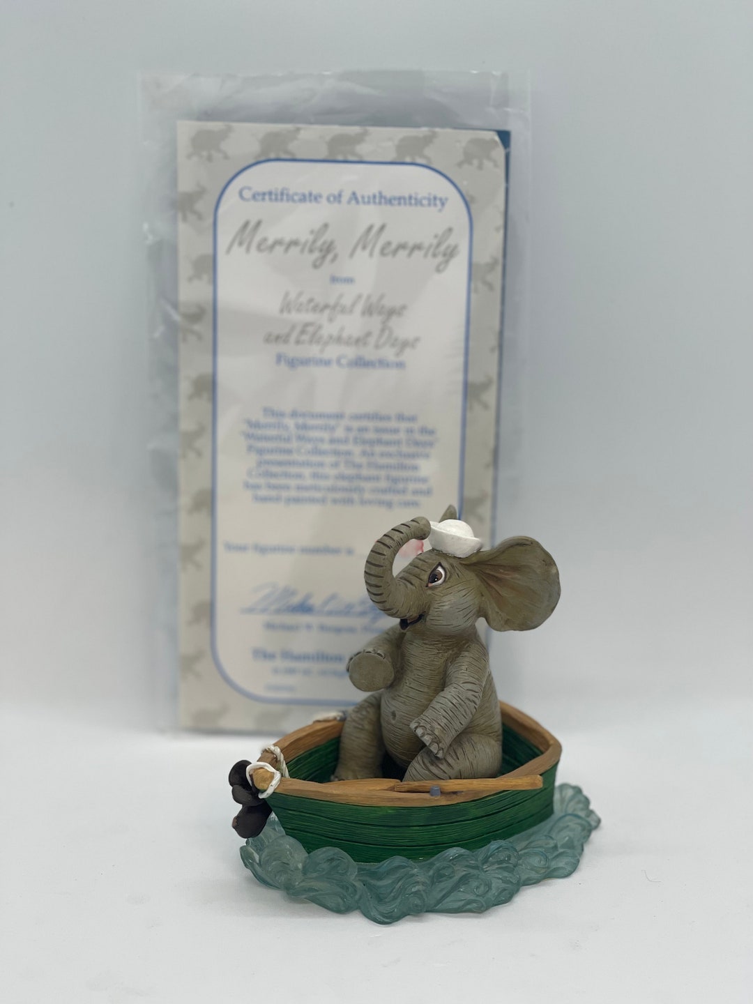 Vintage Hamilton Collection Elephant Days ~ Merrily, Merrily - Etsy