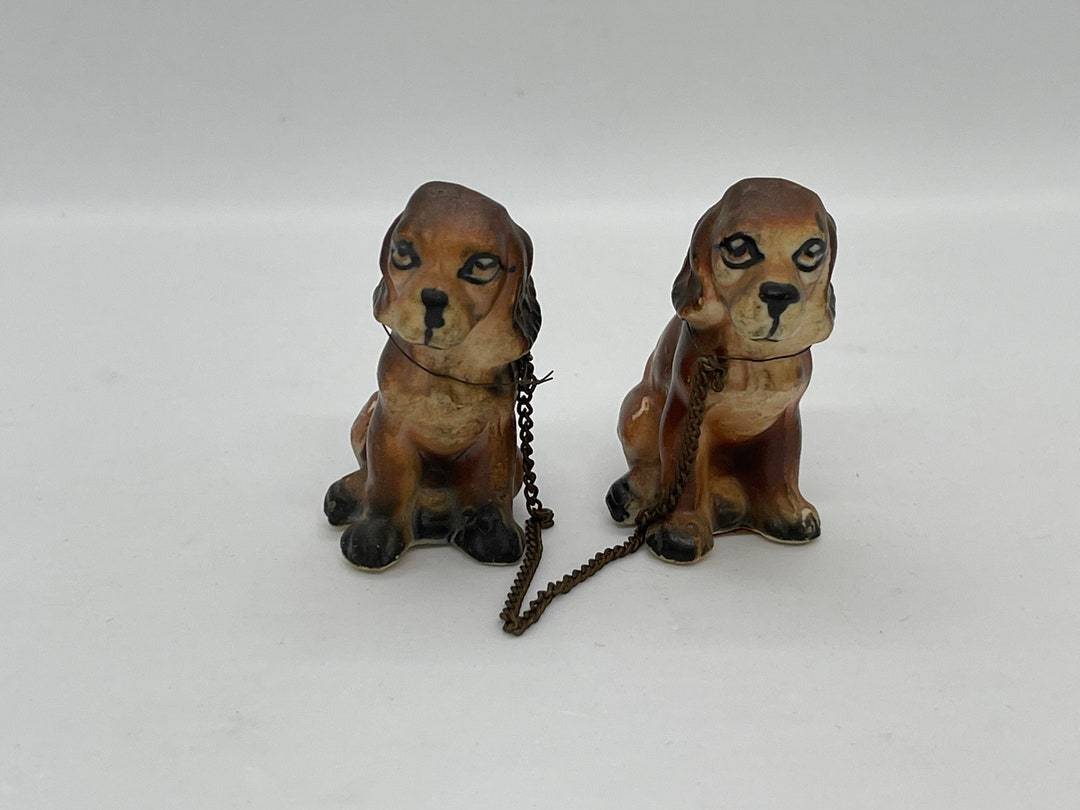 Vintage Small Ceramic Spaniel Dog Figurines - Etsy