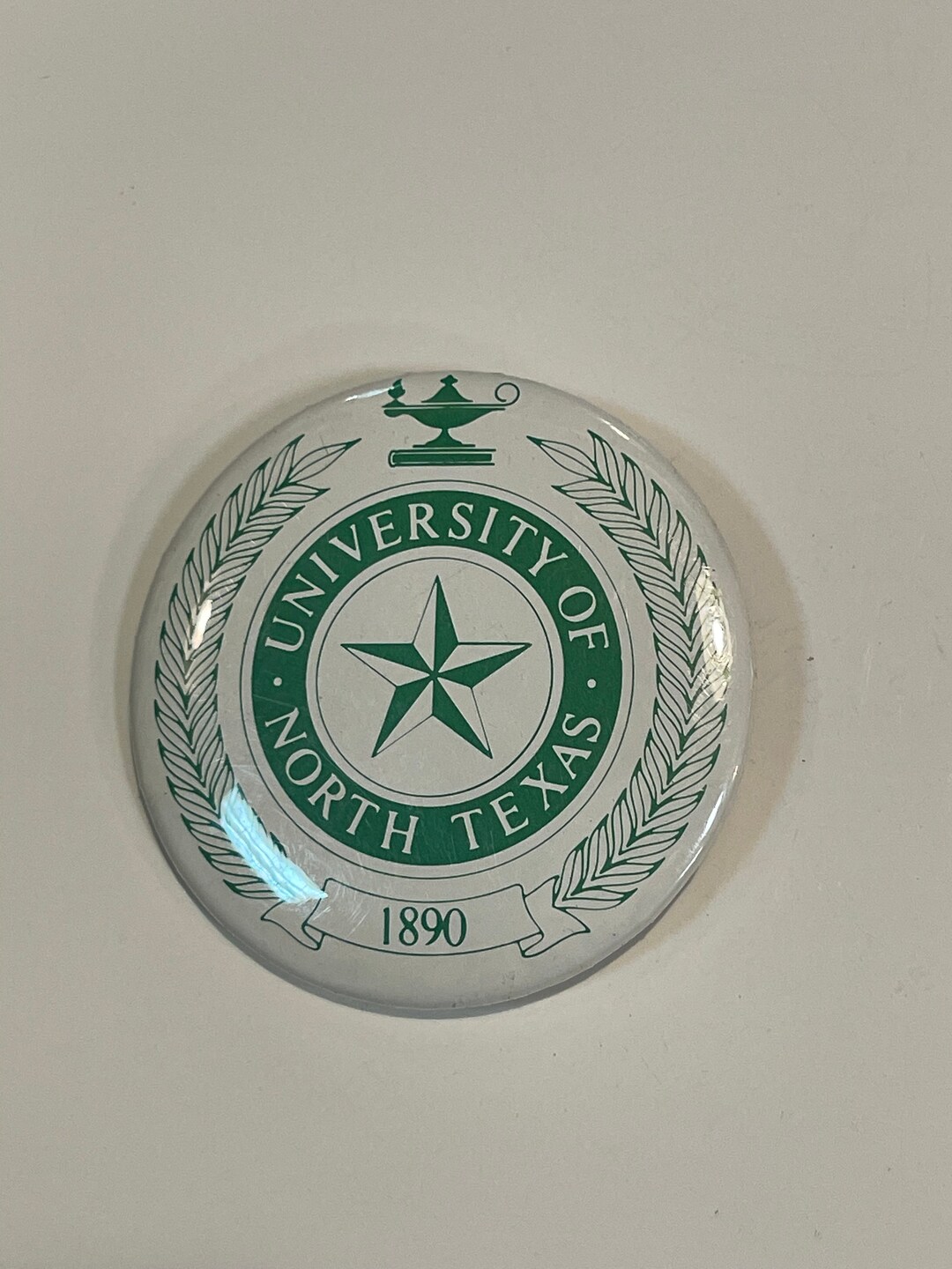 Vintage UNT Button - Etsy