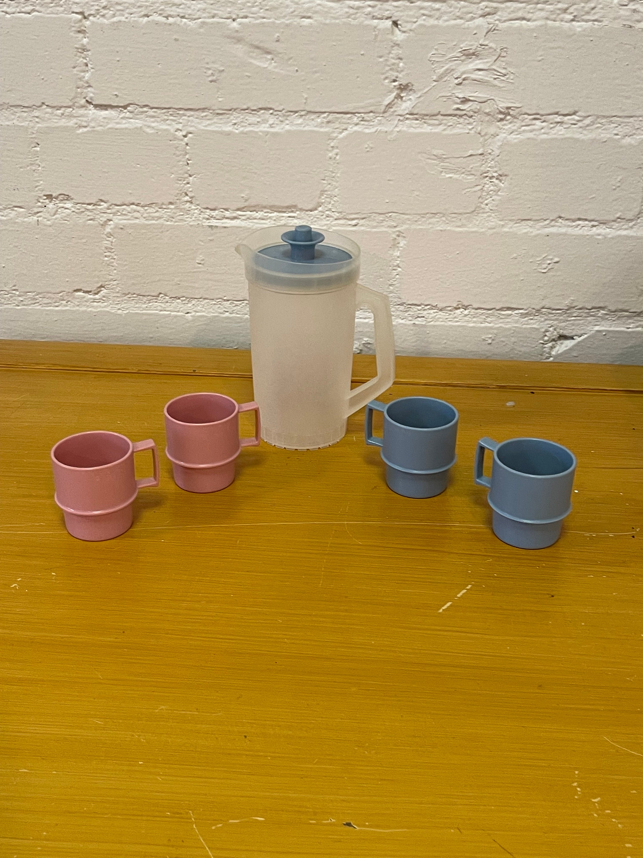 Vintage Pink and Blue Tupperware Kids Toy Play Set - Etsy