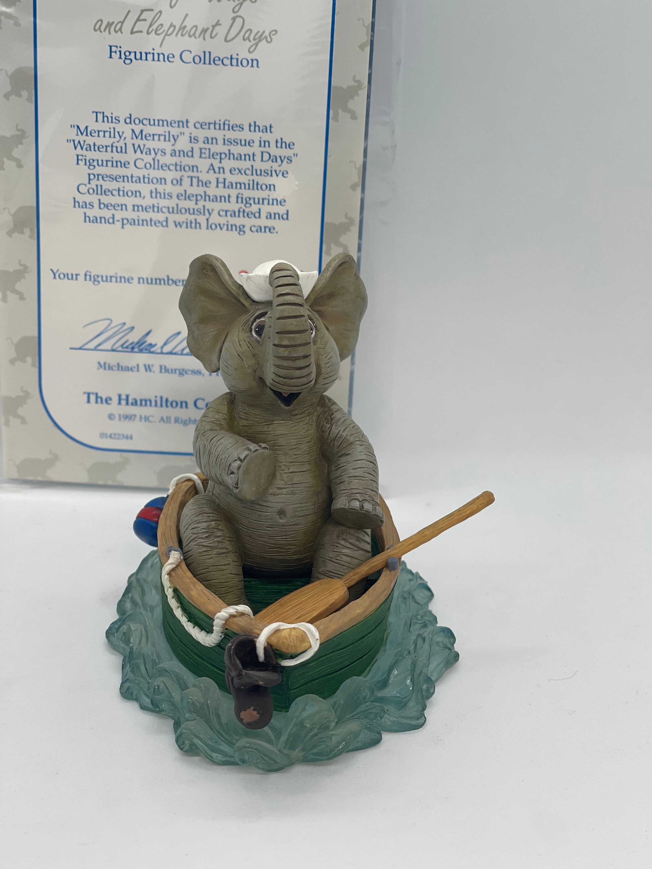 Vintage Hamilton Collection Elephant Days ~ Merrily, Merrily - Etsy