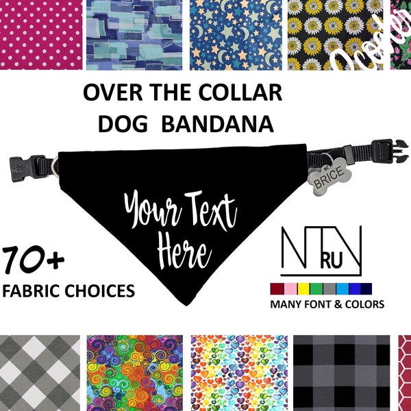 Custom Dog Bandana - Etsy